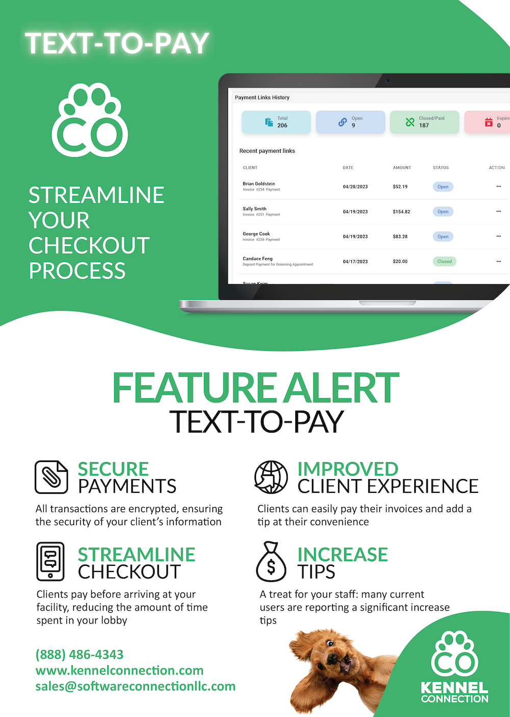 Text-To-Pay | Kennel Connection
